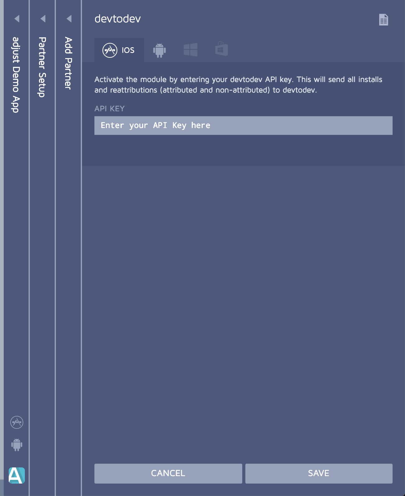 Adjust - Documentation | devtodev