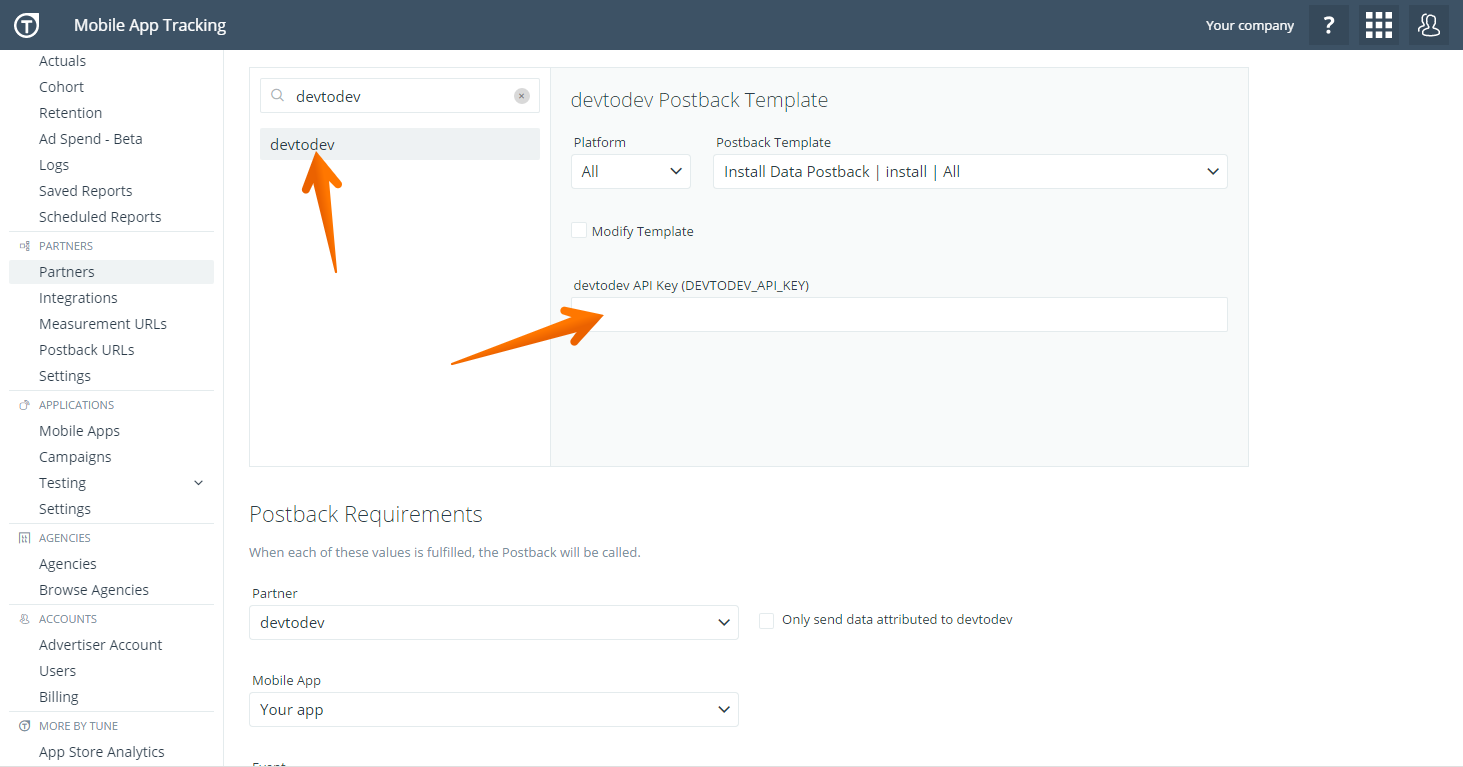 Tune (MAT) - Documentation | devtodev