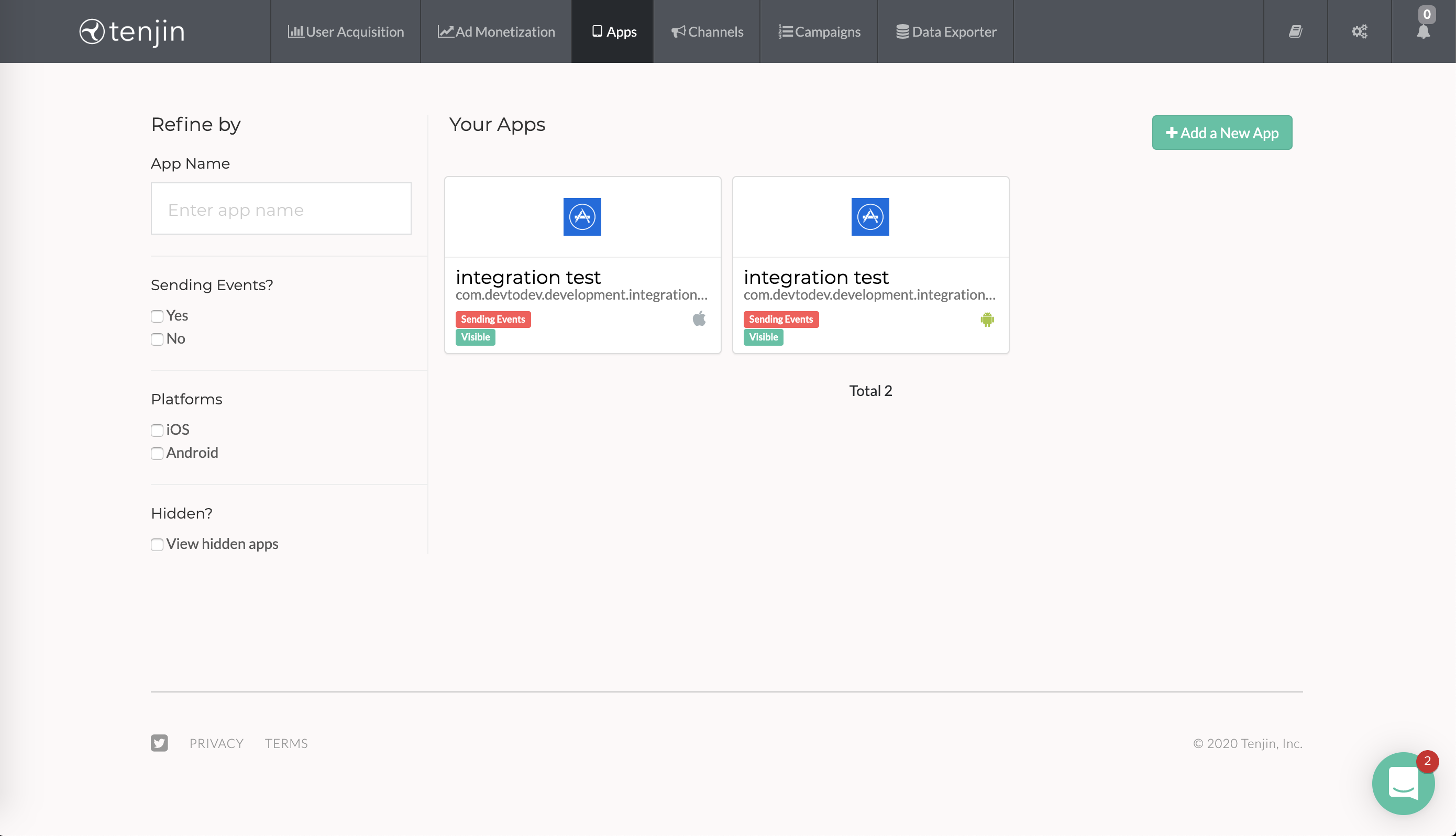 Tenjin - Documentation | devtodev