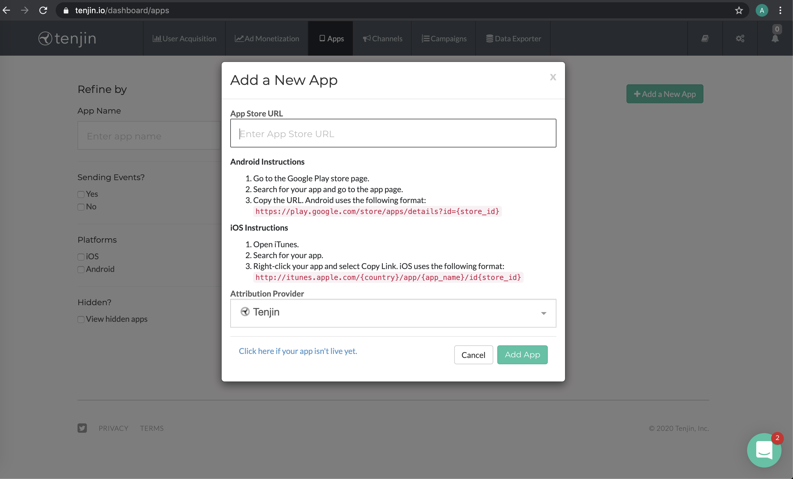Tenjin - Documentation | devtodev